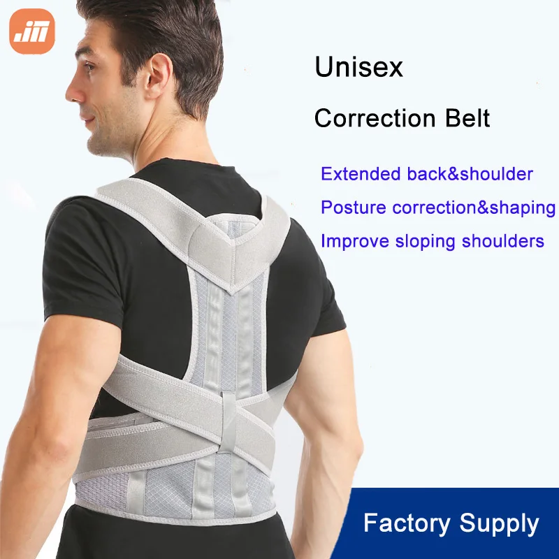 Adjustable Back Spine Support Posture Corrector Strap Shoulder ...
