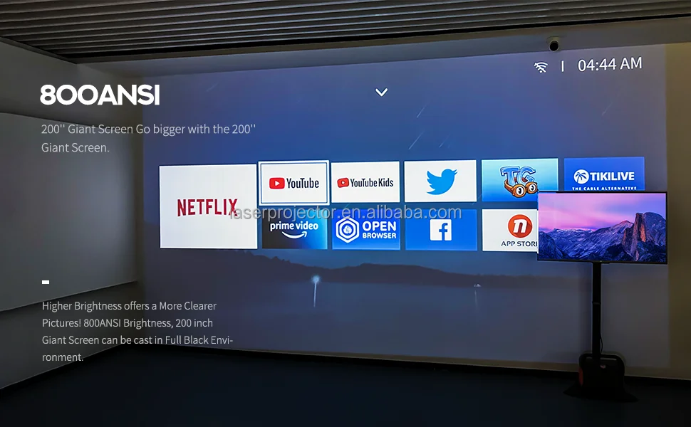 ZEEMR Q1 Pro Mini Projector - 1080P Full HD, 800 ANSI Lumens