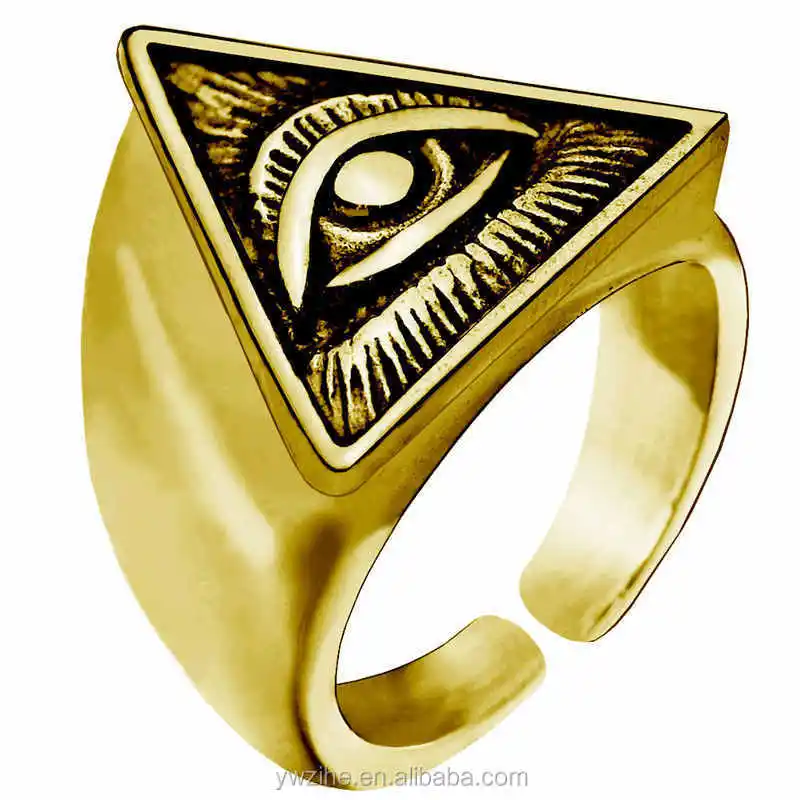 New Eye Of God Ring Stainless Steel Fashion Jewelry Boys Style Cool ...