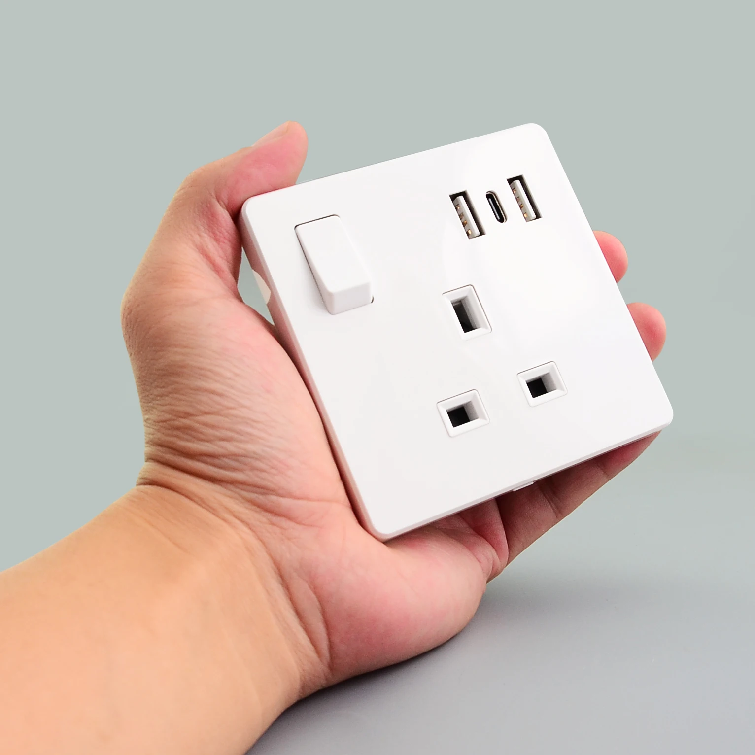 Leishen Uk Power Socket British Standard 13a 1 Gang Switch Wall Socket ...