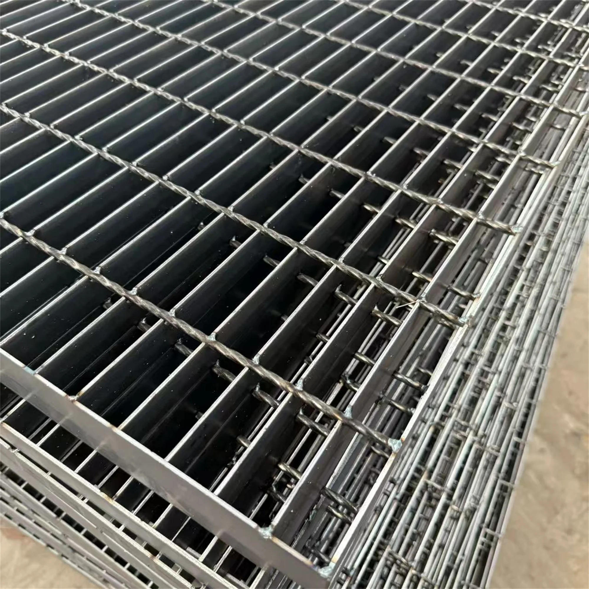Galvanized Steel Grating Serrated Bar Walkway Platform Floor Stainless ...