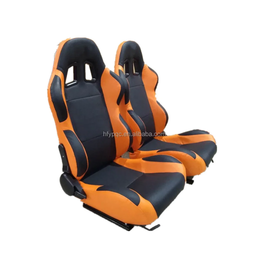 Luxury Leather Racing Bucket Car Seats PVC Sport Seat Adjustable and ...