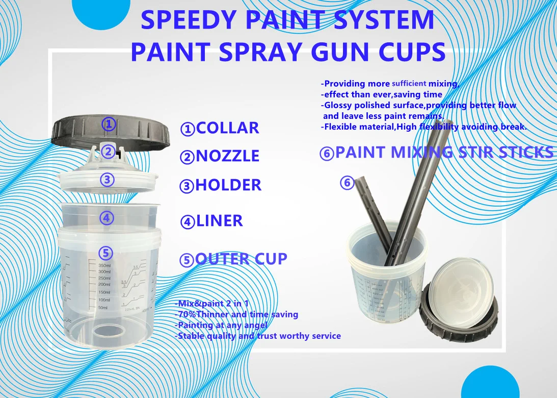 650ml Disposable Spray Paint Cup With 125mic Lids - Buy Spray Paint Cup ...