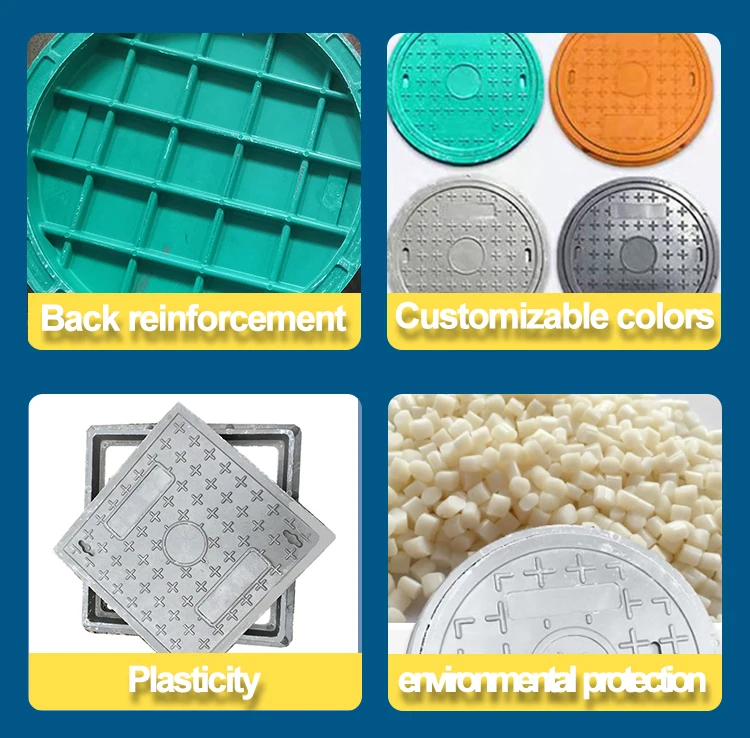 Popular Road Building Materials Composized Resin Manhole Cover Fiber ...