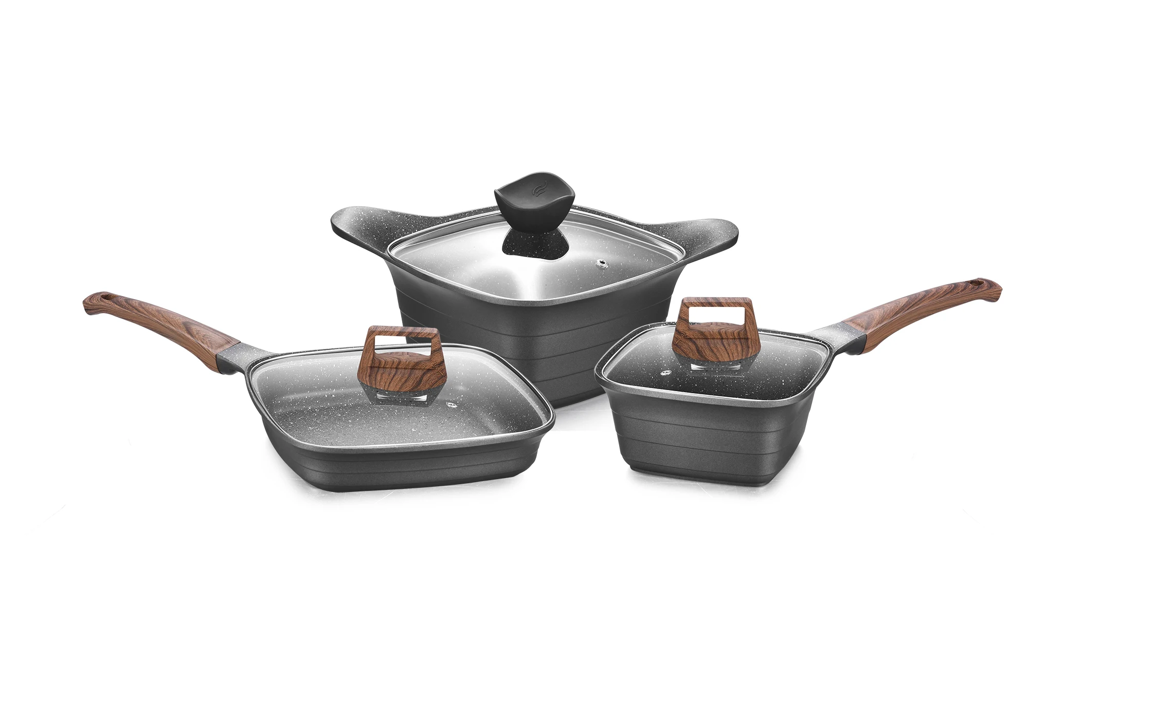 OEM Classic Series Aluminum Die Cast Cookware Sets PTFE FREE Non Stick ...