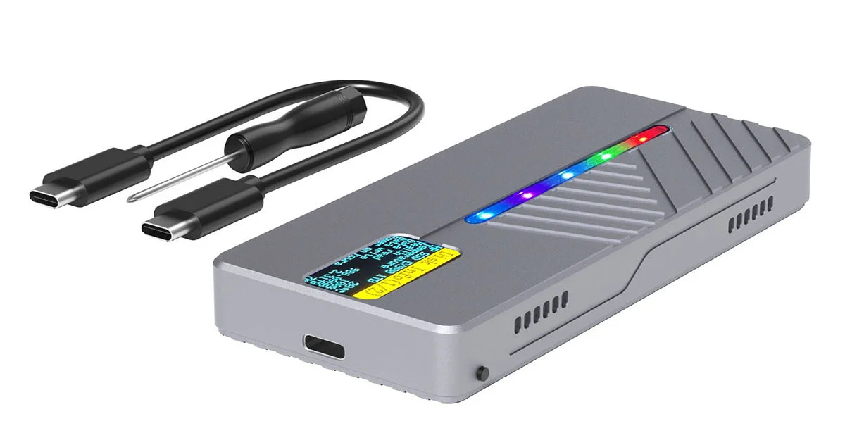 Nvme Enclosure For External M2 Solid State Drive Usb3.1 10gbps M.2 Nmve ...