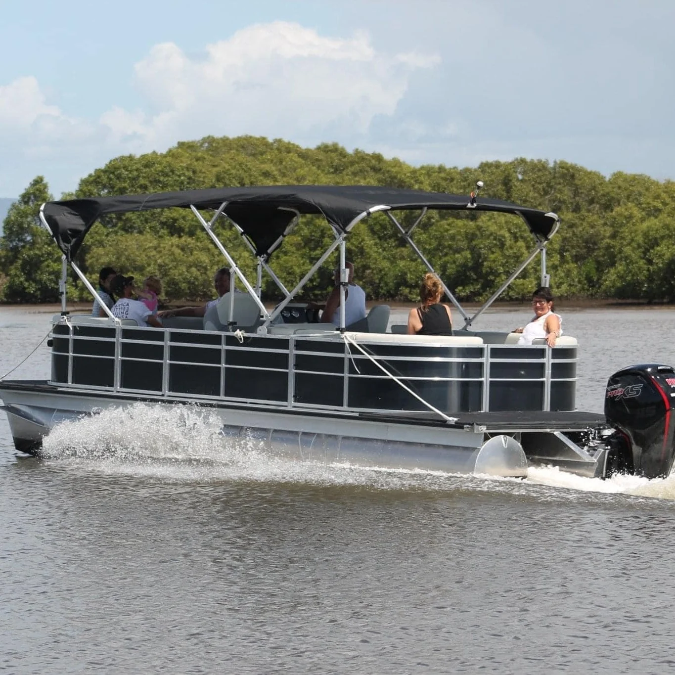 Customized 6m Aluminum Sport Pontoon Boat Unique 8.2m Floating Yacht ...