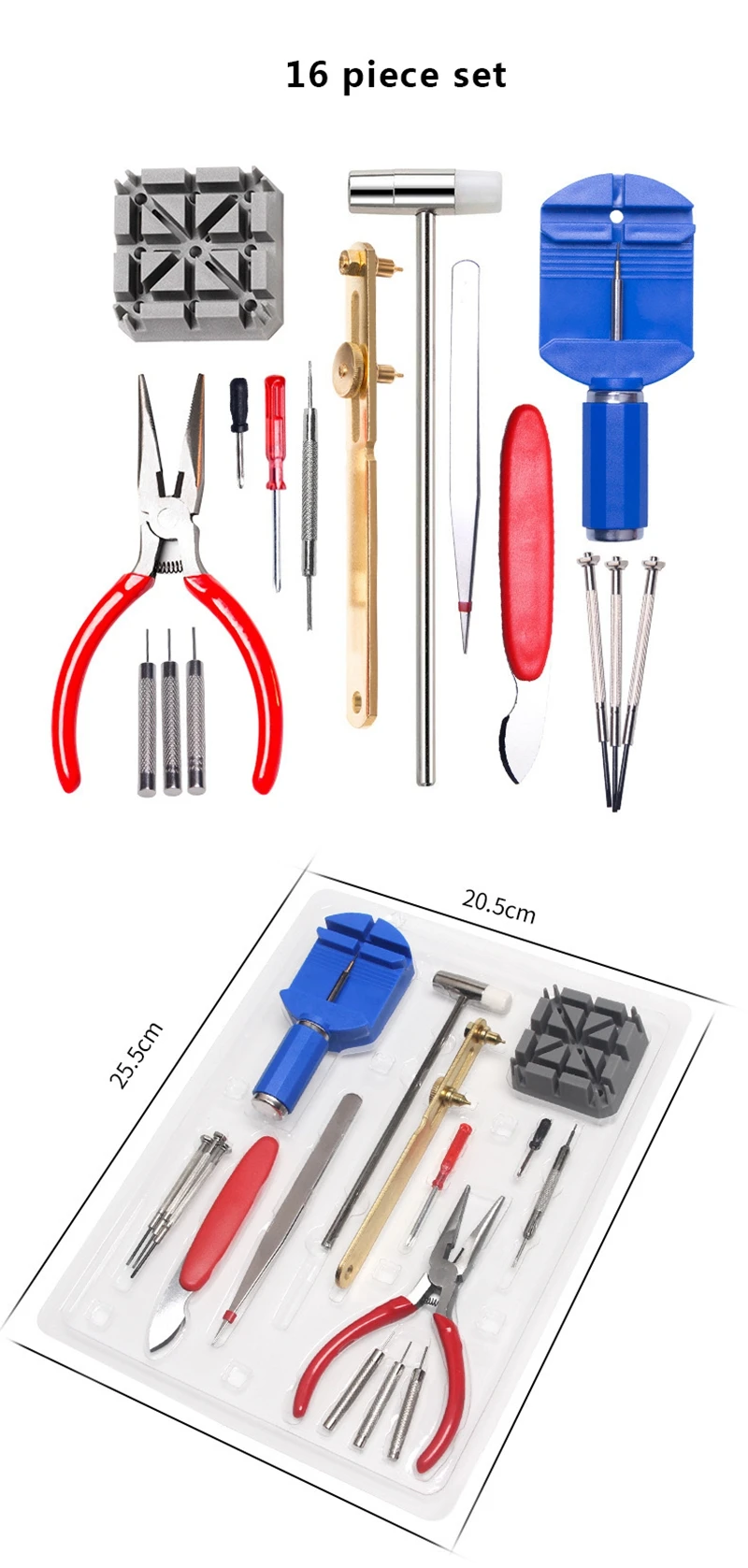 LAIHE Watch Repair Tool Kit - 13 Type Multi-Function Tool
