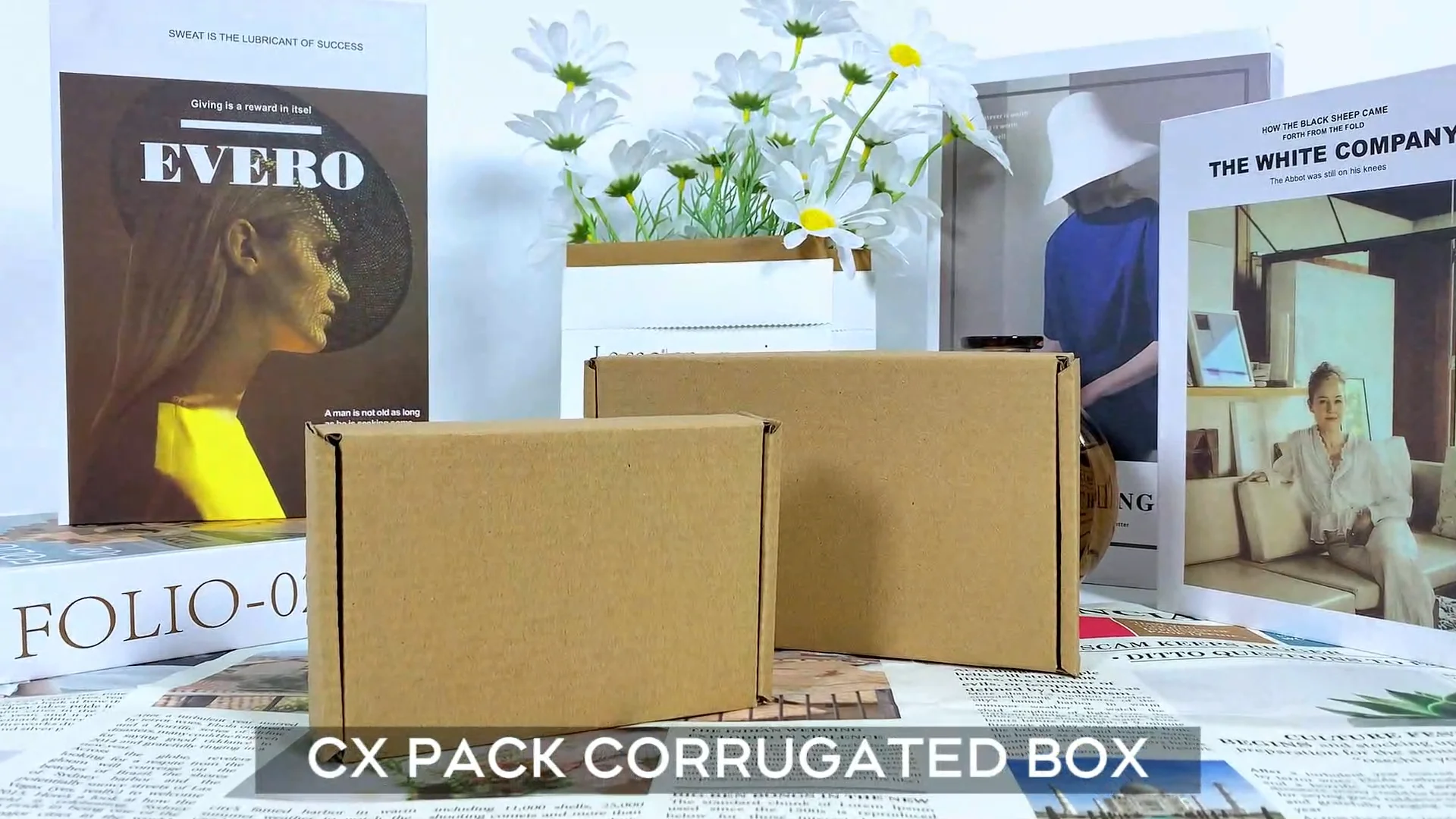 Gift Box Packaging Paper Board Kraft Mailer Express Packaging ...