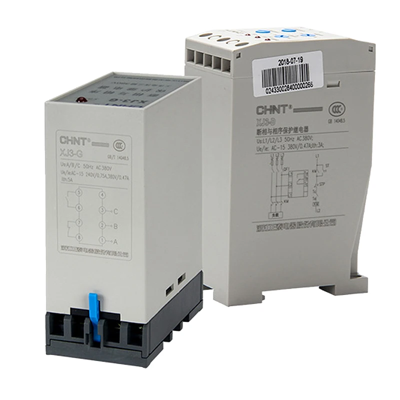 Chint Brand Original Xj3 Series Phase Sequence And Phase Failure Protection Relay With Relay ...