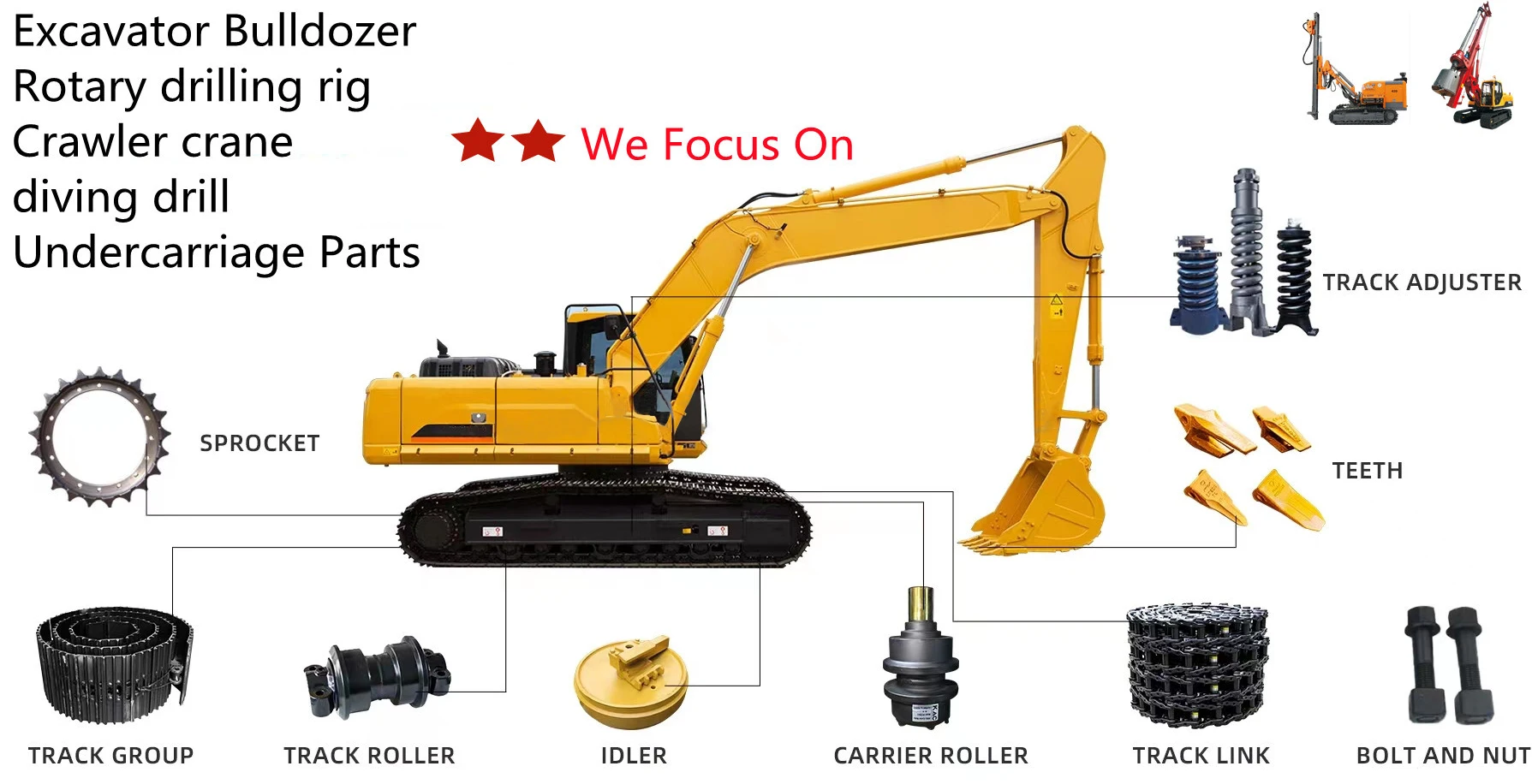 SANY Excavator Bucket Tooth with Adapter Pin and Lock