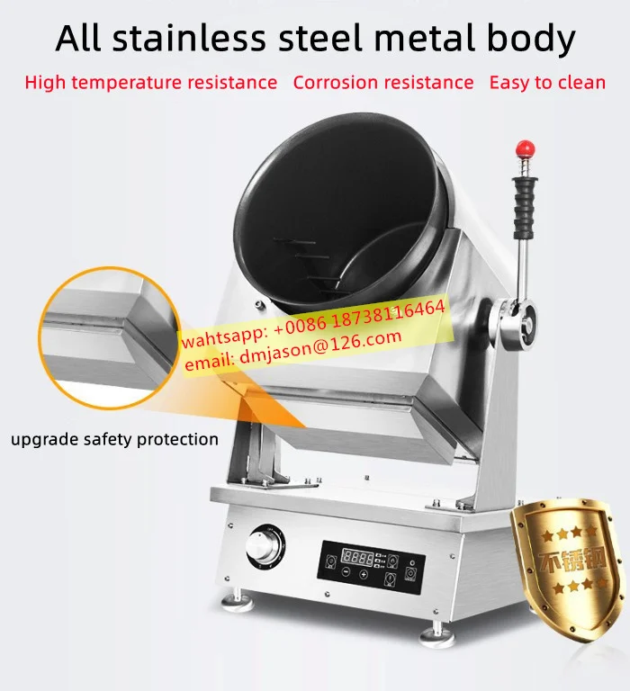 Restaurant Tilting Automatic Rolling Cooker Cooking Robot Intelligent ...