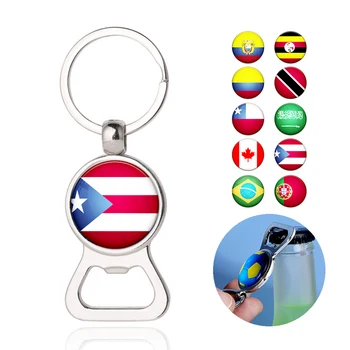 287 Countries Design Key Chain Country Flag Bottle Opener With Keychain ...