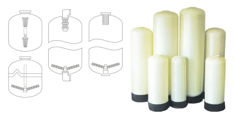 Industrial Water Treatment Frp Tank Sand Filter High Pressure Vessel ...
