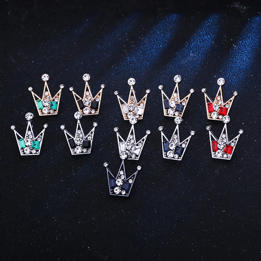 Crown small collar pin men's suit brooch corsage accessories pin button ...