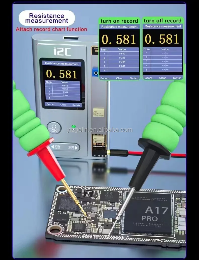 I2c I6s Intelligent Programmer Measuring Board For Iphone 6-15 Promax Pcb Motherboard Voltage ...