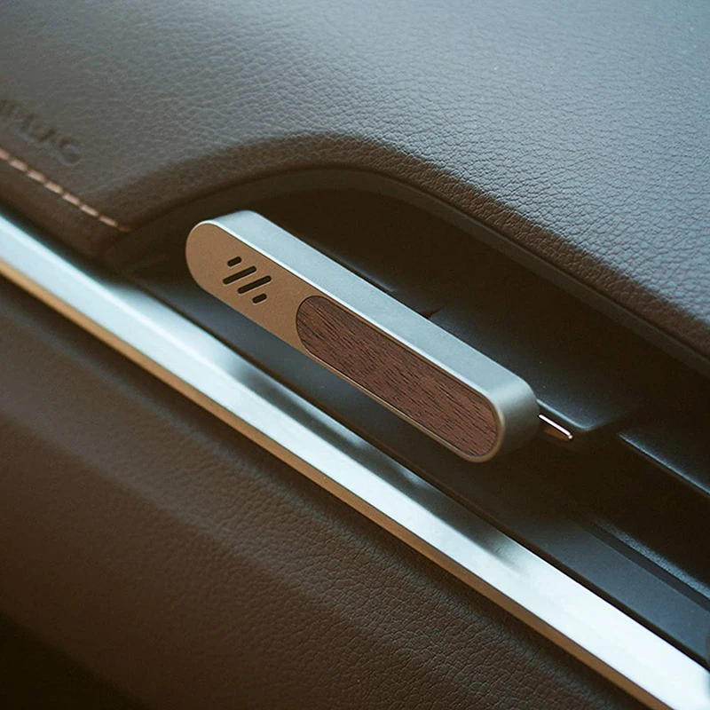 Original Solid Wood Car Aromatherapy Car Perfume Light Luxury Air Vent ...