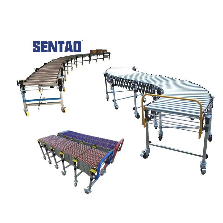 Sentao Flexible Telescopic Motorized Roller Conveyor - Buy Roller ...