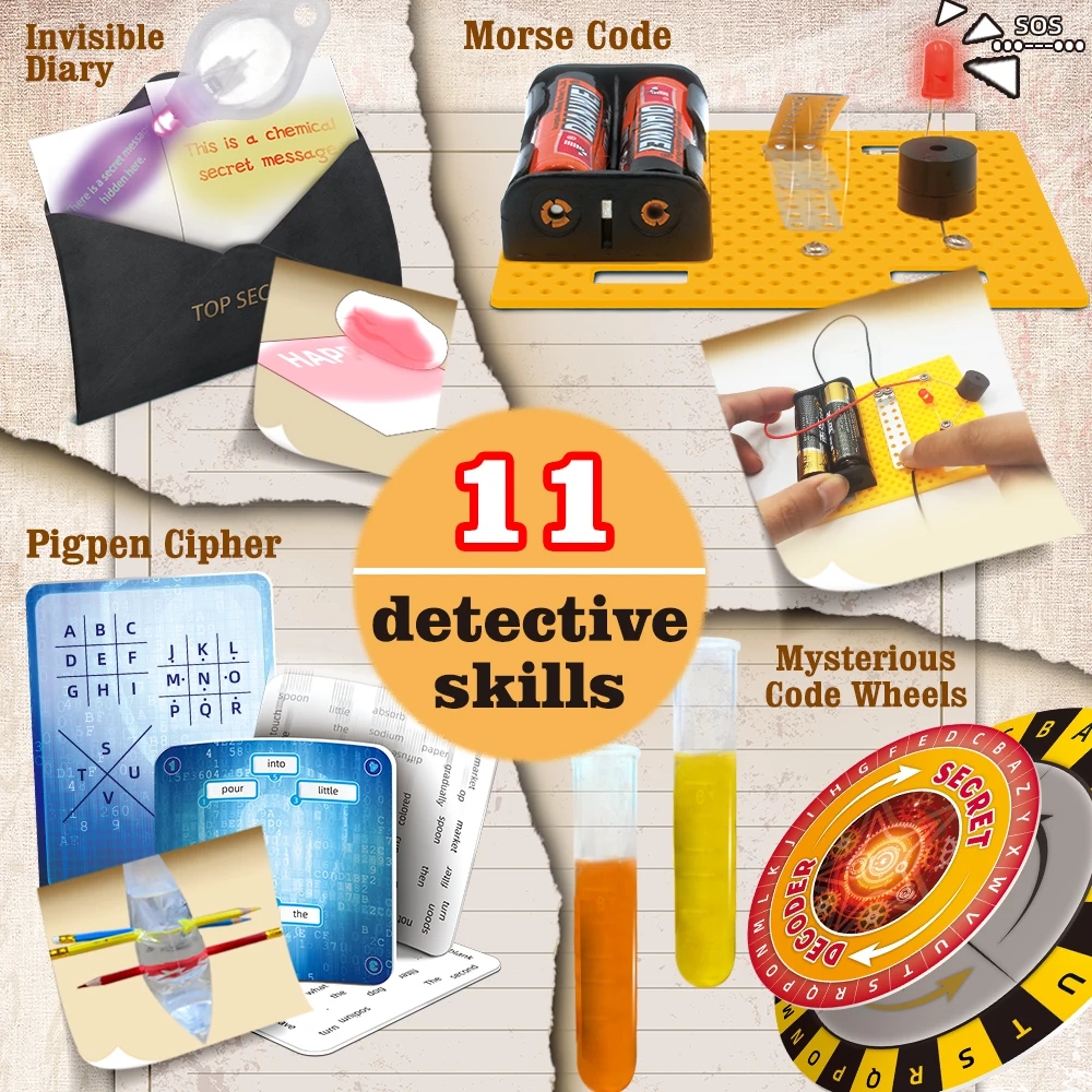 Alibaba.com: Kids Activity Set with 11 Secret Spy Missions Gadgets and ...