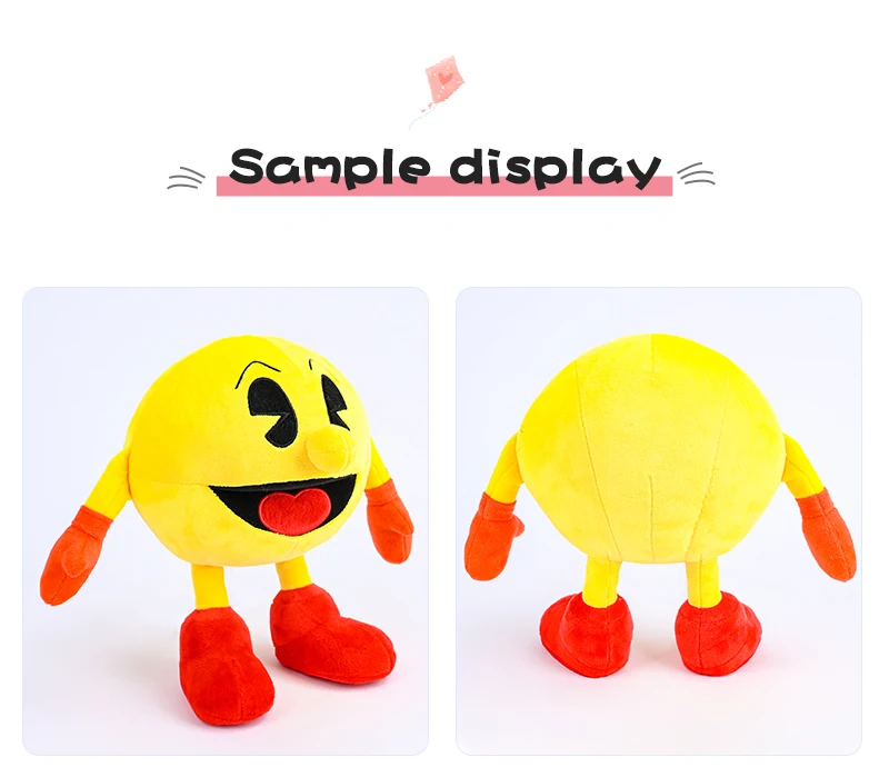 Custom Smiley Face Expression Pac-man Boxer Plush Figure Toy Game ...