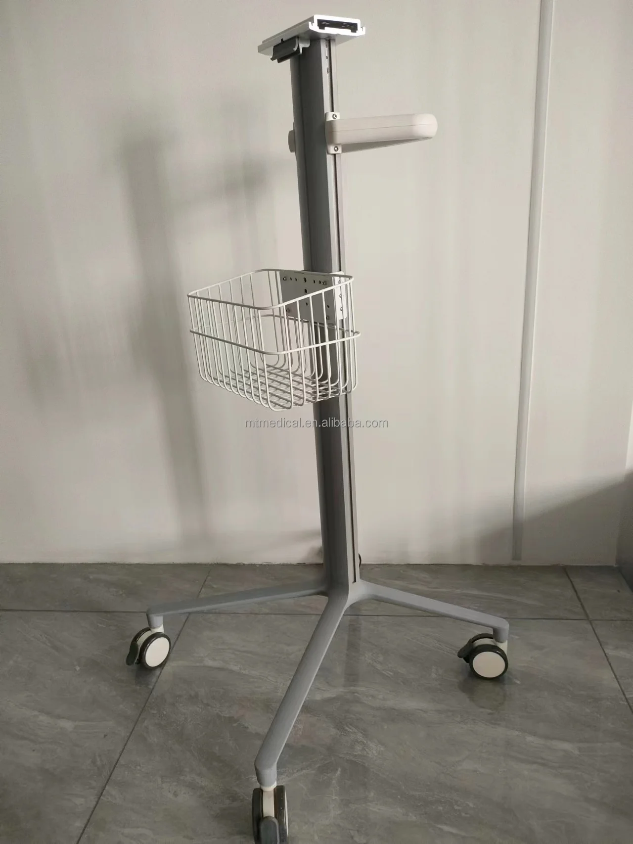 MT MEDICAL Monitor Stand Stainless Steel Mobile Patient Monitor Trolley ...