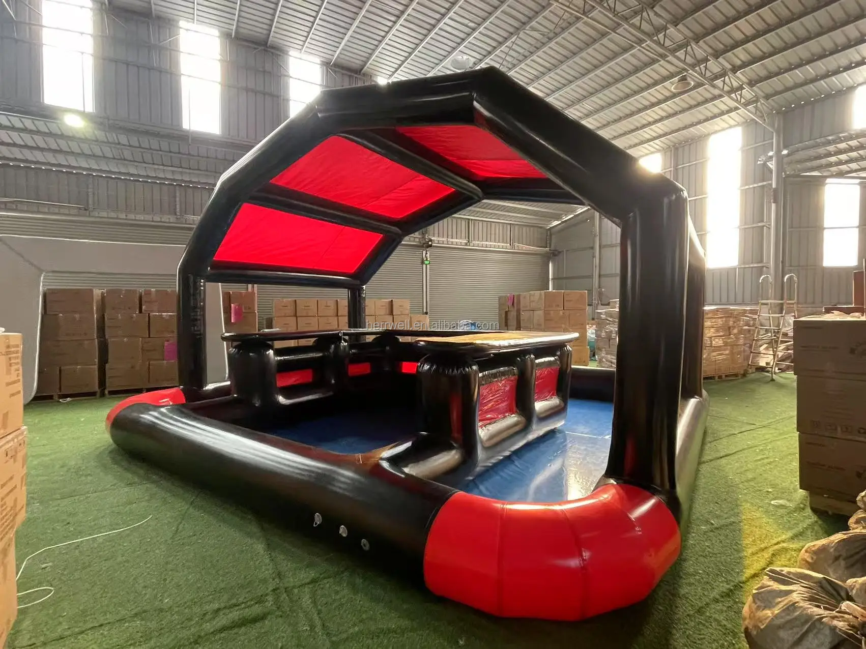 Customized Outdoor Inflatable Tiki Bar - Perfect Poolside