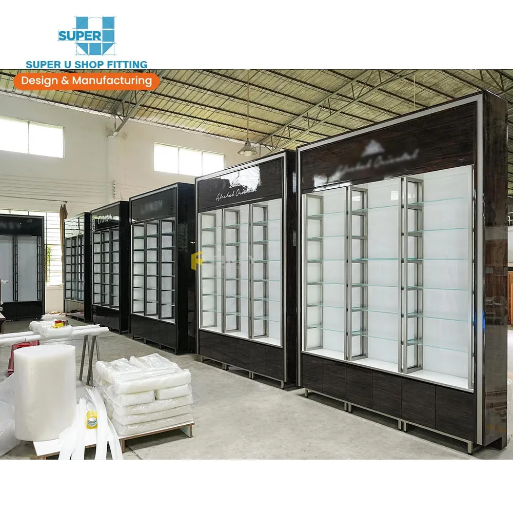 Custom perfume display cabinet paint display cabinet perfume wall rack ...