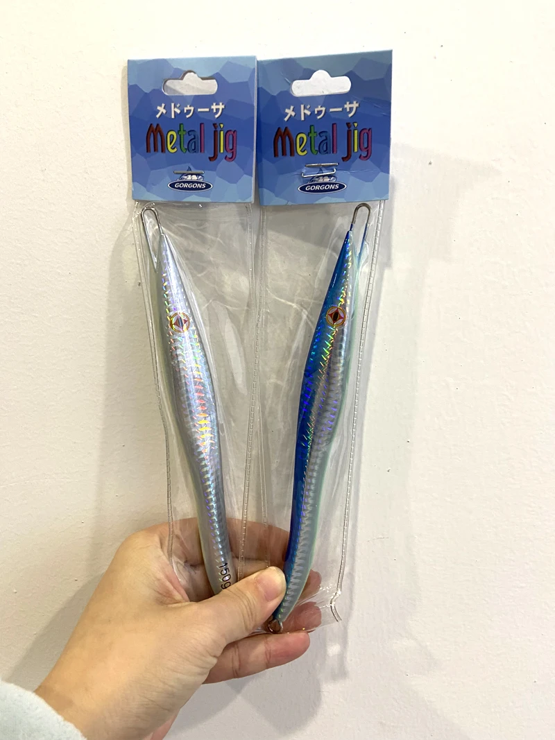 Gorgons 150g S-shaped Fast Sinking Jigs Saltwater Glow Luminous Lead ...