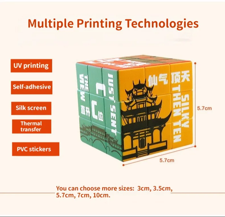 Customizable 3x3 Speed Magic Cube - Perfect Promotional Gift