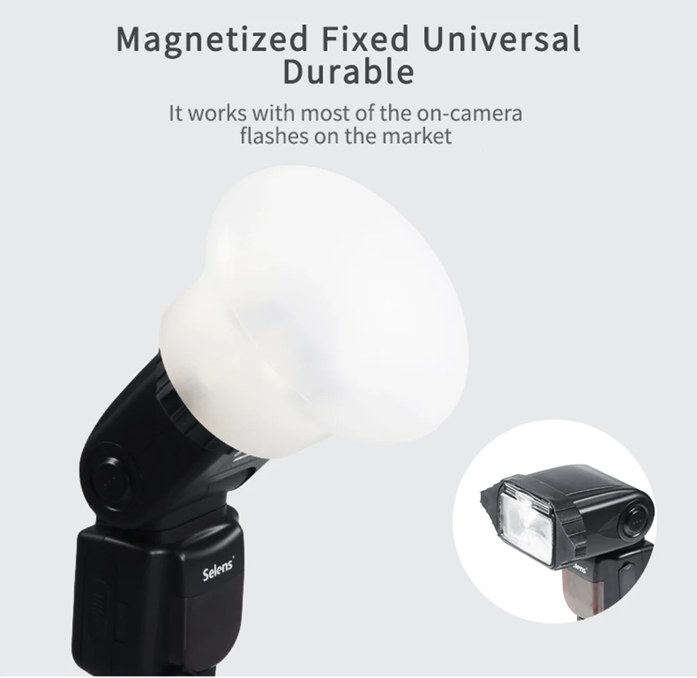 Magnetic Silicone Light Diffuser for Yongnuo Camera Speedlite