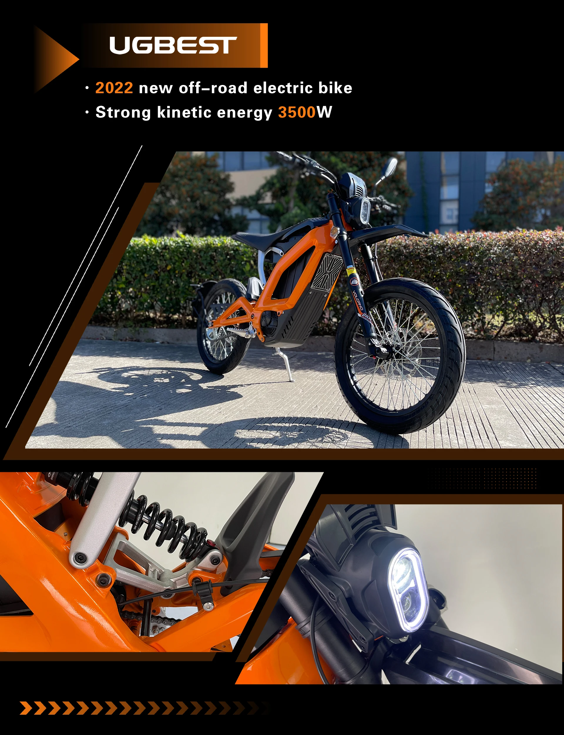 Electric Dirt Bike Adult Off-road Motorcycles 60v40ah Road Legal 6500w ...