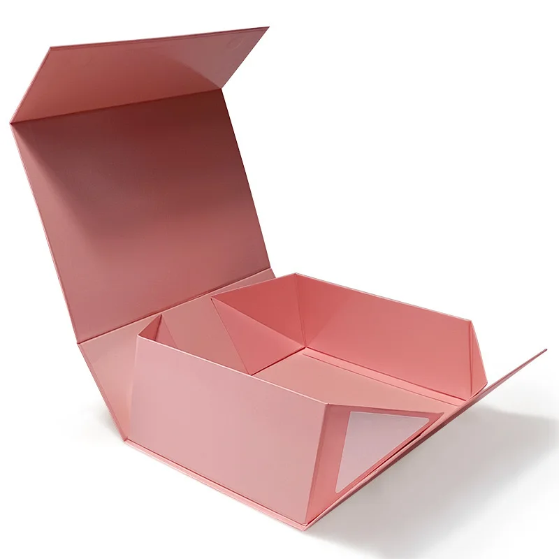 Customizable Kraft Paper Folding Flat Pack Gift Box UV Advantage Foil ...
