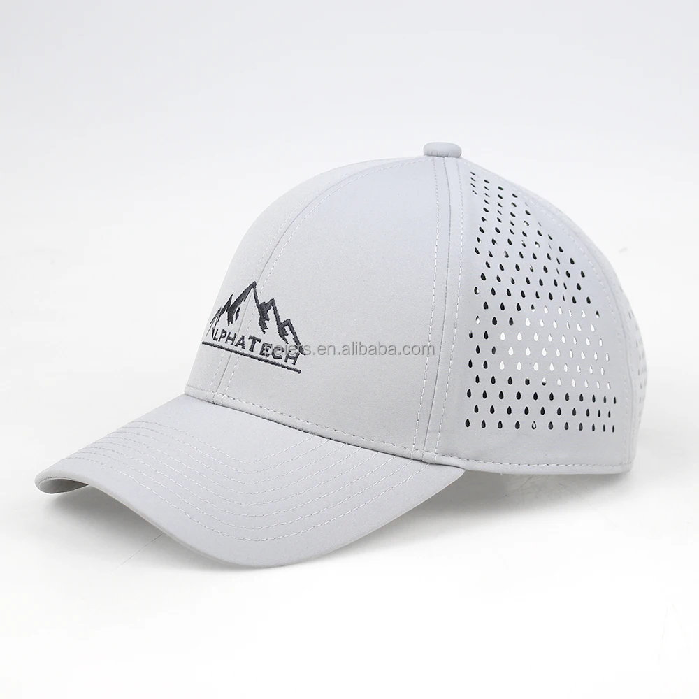 Custom 6 Panel Water Resistant Sports Hat - Quick Embroidery