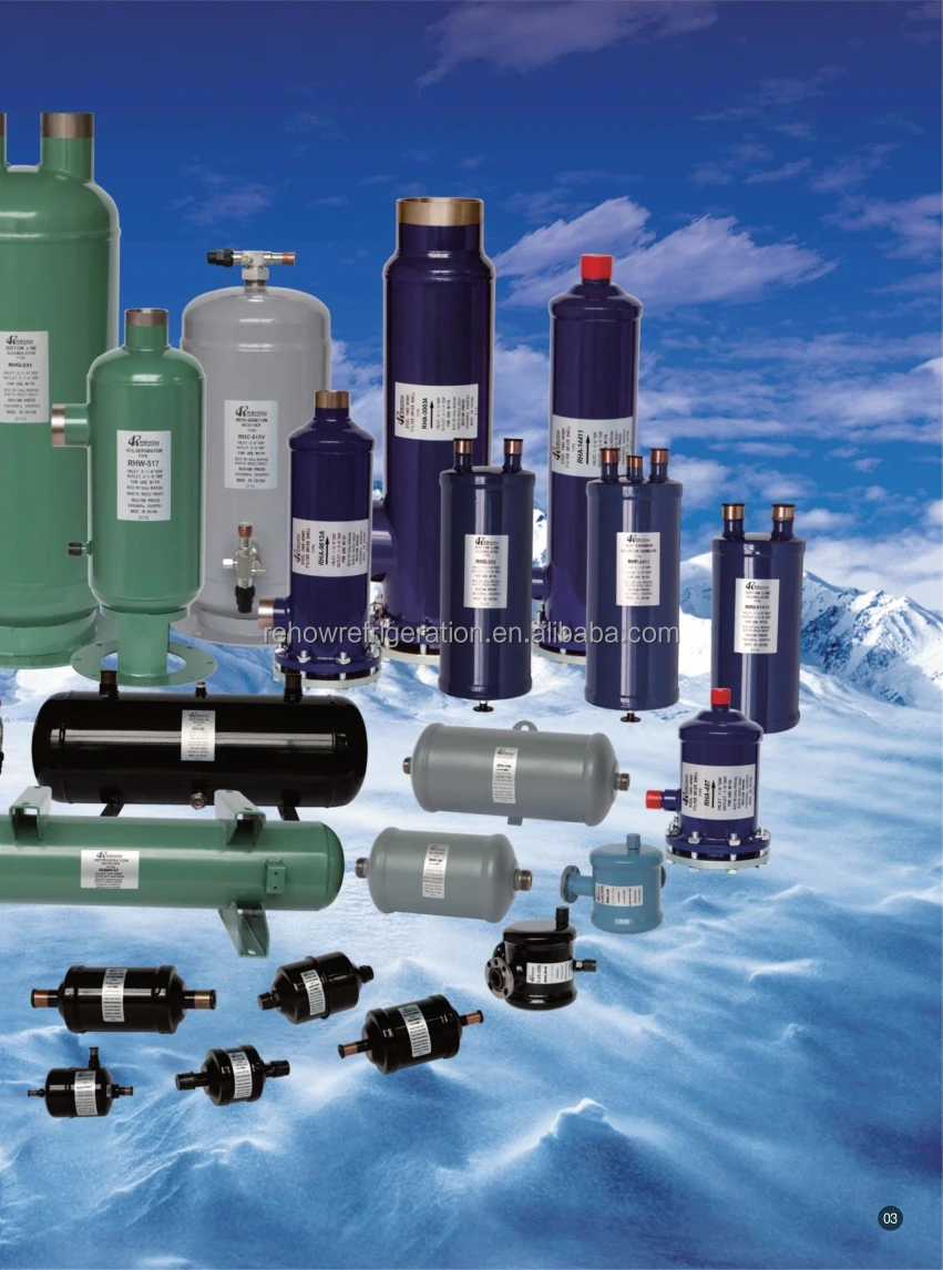 Refrigeration System Part Steel Screw Oil Filter For Cold Room Cooling ...