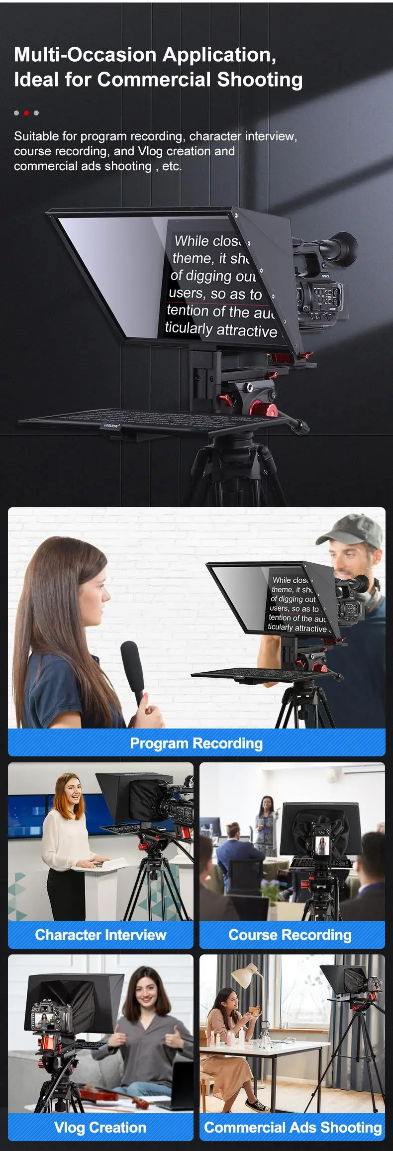 Bestview Teleprompter App - Portable and Versatile Solutions