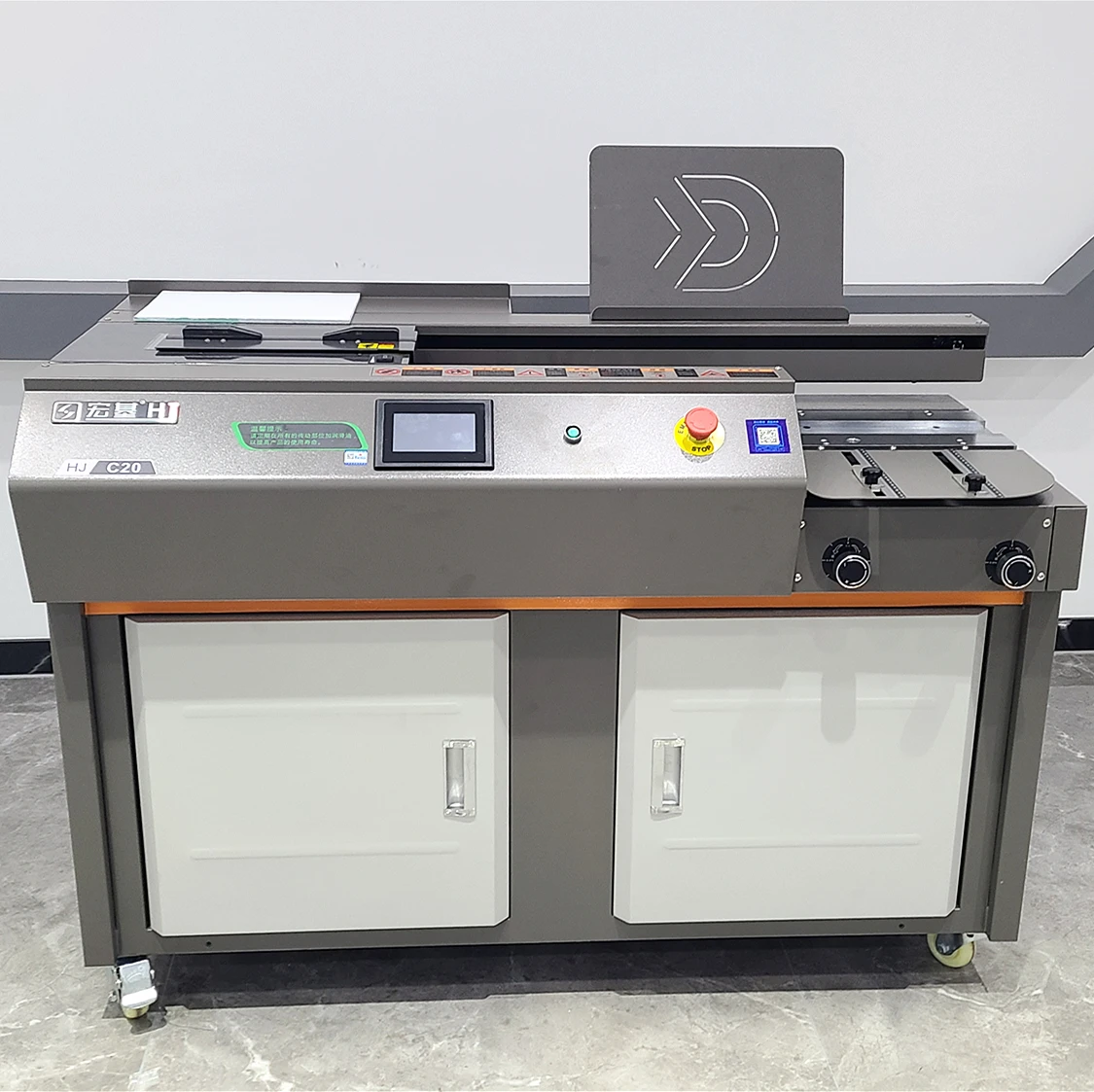 Front 330mm Glue Binder Automatic Perfect Binding Machine 60mm Thick C20 A4 Binding Machine Ce ...