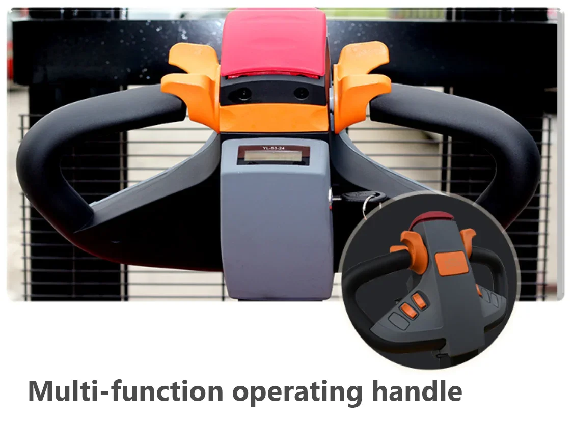 Ce 2000kg Electric Pallet Stacker Automatic Walking Battery Hydraulic ...