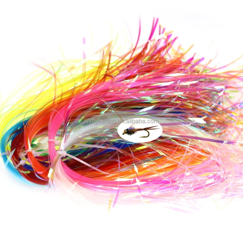 2mm Fly Tying Flashabou Tinsel - Glittering Artificial Bait