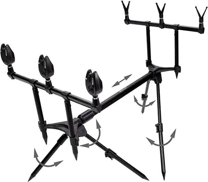 EP08 Sea Fishing Rod Pod - Durable Aluminum Alloy Stand