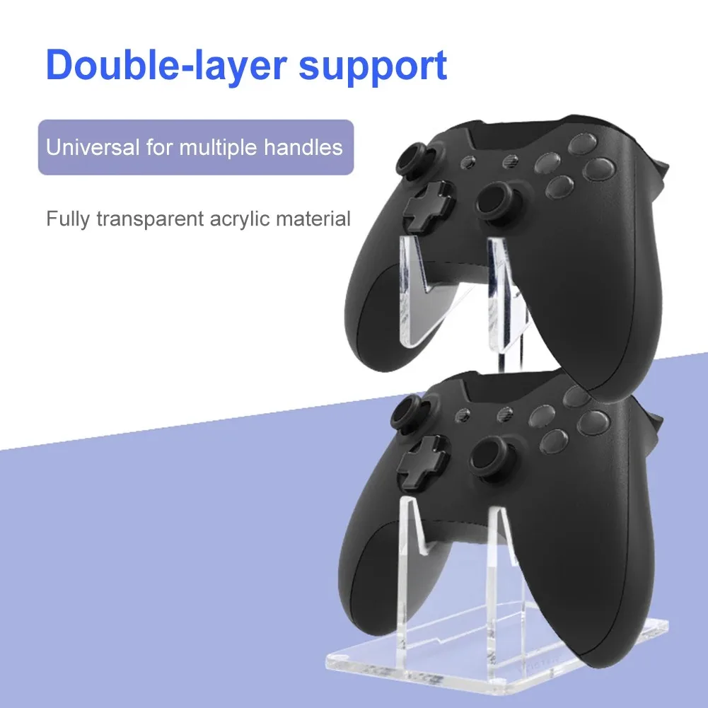 Universal Color Acrylic Dual Game Controller Holder Non-slip Desktop ...