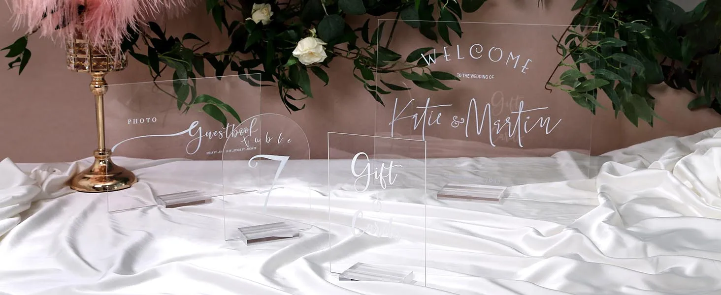 20 Pack Black Diy Acrylic Sign Table Numbers Acrylic Sheet Holder Table ...