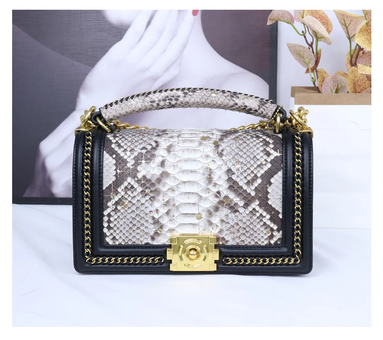 Shop Custom Luxury Snake Skin Leather Handbags for Women