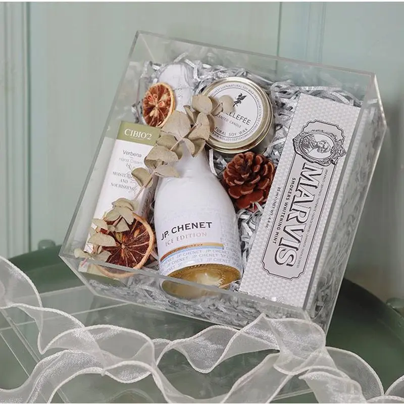Wholesale Transparent Wedding Acrylic Display Gift Box