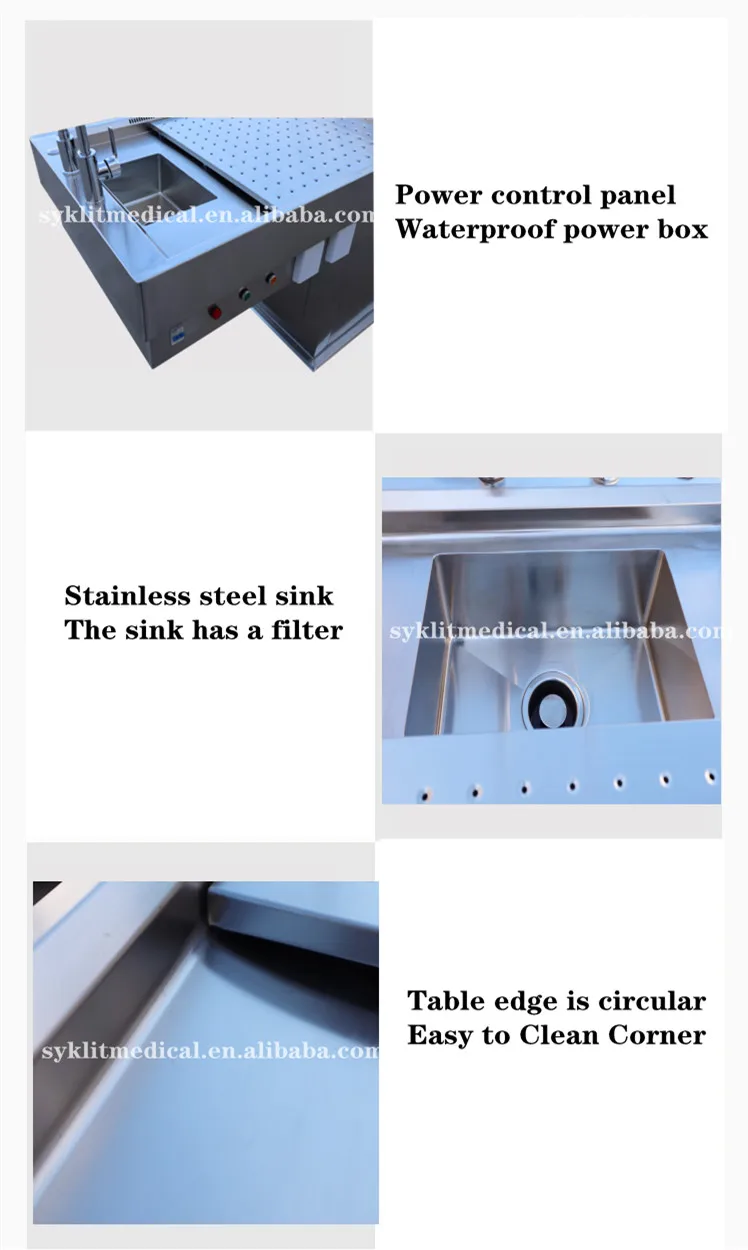 Medical Pathology Autopsy Bed - KLIT Dissection Table