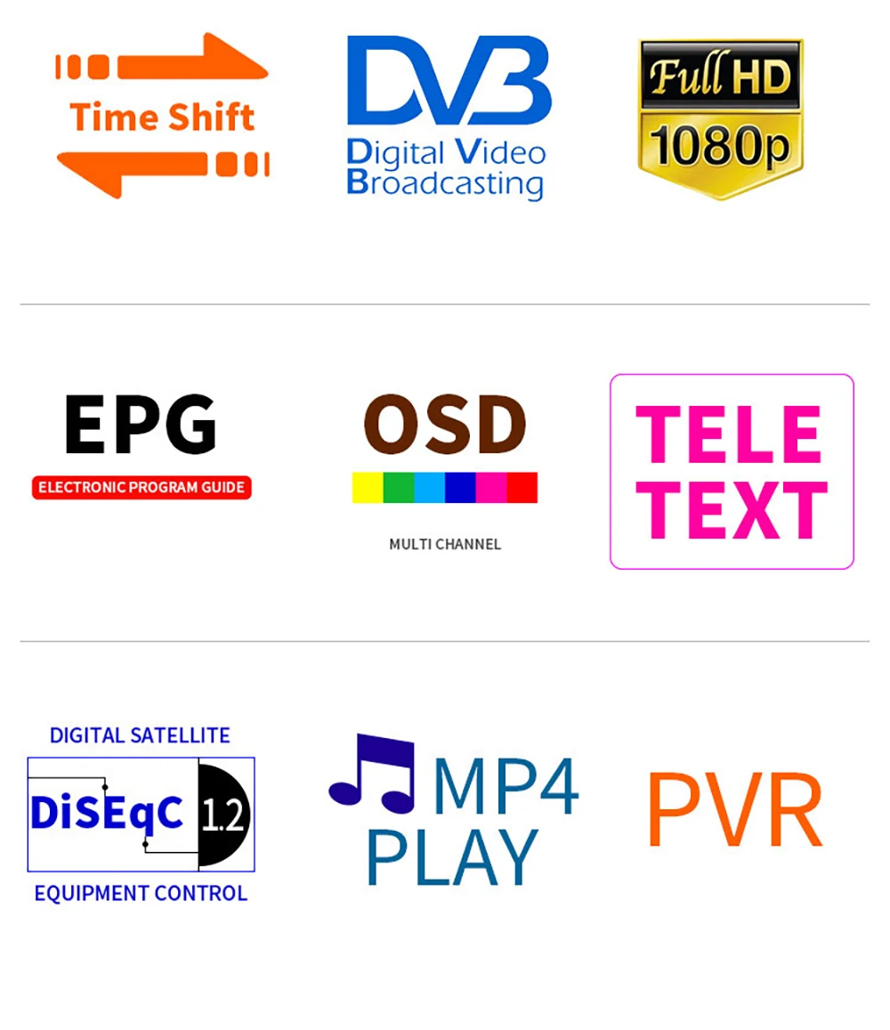 QBOX DVB T2 S2 Satellite OTT Hdtv 1080P PVR EPG OSD OEM ODM DVB S2 T2 ...