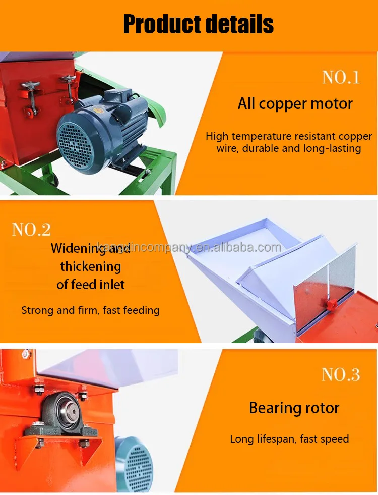 Multifunctional Grass Corn Chaff Cutter Cattle Pig Grinder Cow Crushing ...