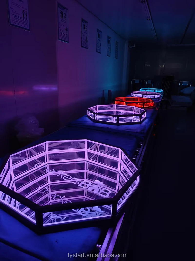 Modern Design Infinity Mirror Large Size LED 3D Mirror Floor for Bathroom Anti-Fog Feature for ...