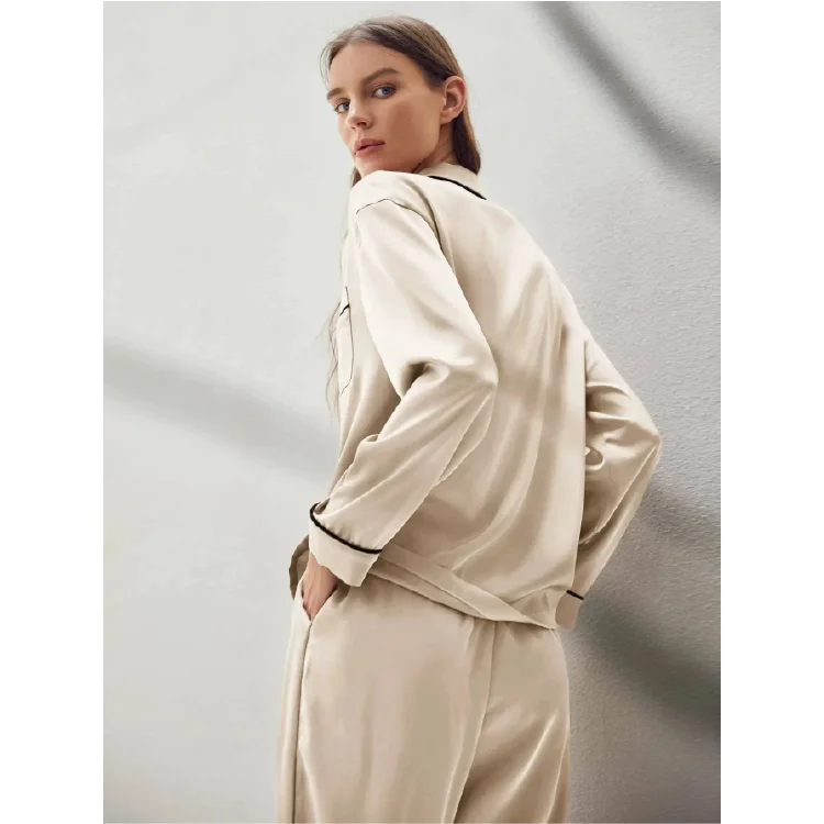 Shop Our Long Sleeve Satin Pyjamas for Women - Luxury Sleepwear