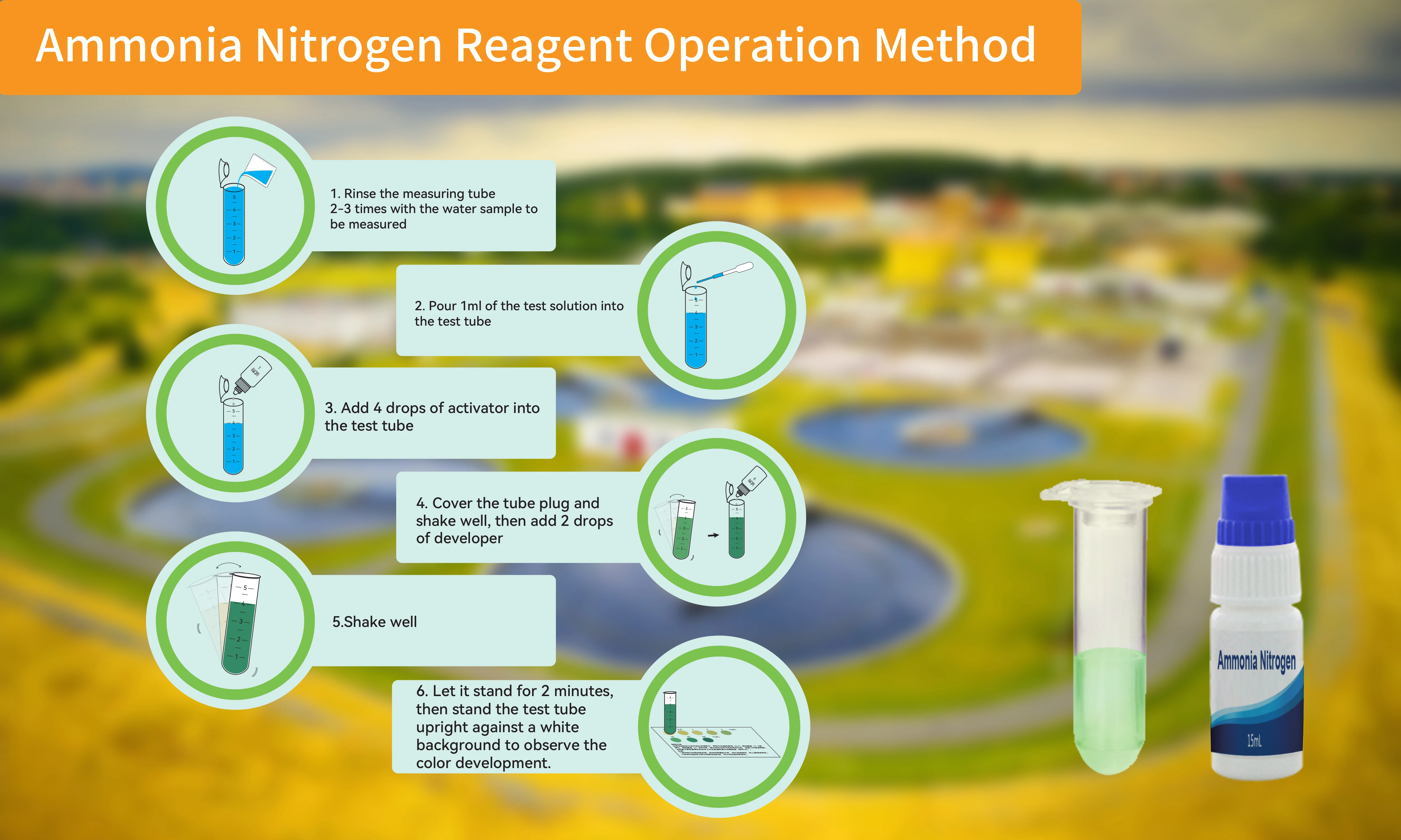Wastewater Industrial Water Test Reagent Ammonia Nitrogen - Buy Ammonia ...