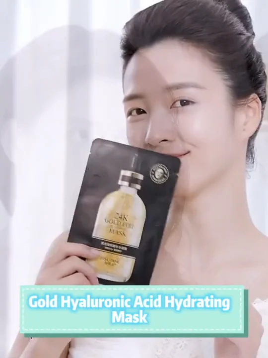 Bisutang 24k Gold Foil Hyalunonic Moisturizing Masks Skin Care ...